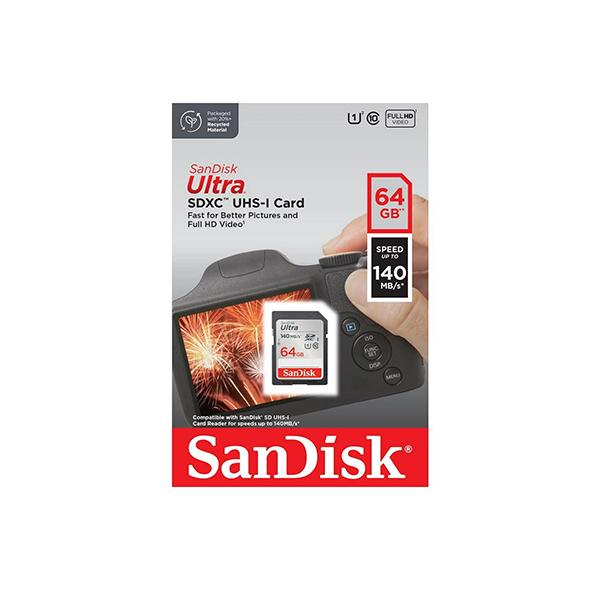 Buy SanDisk Ultra 64GB SDXC 140MB/s UHS-I Memory Card in Sri Lanka - Best Price at Toyo.lk