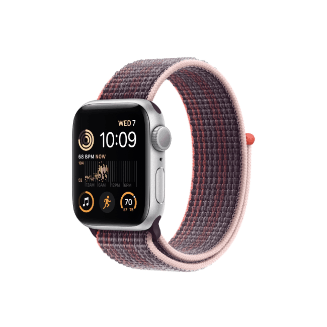 Apple Watch SE 2nd Gen 40MM Silver Aluminum GPS – Elderberry Sport Loop ...
