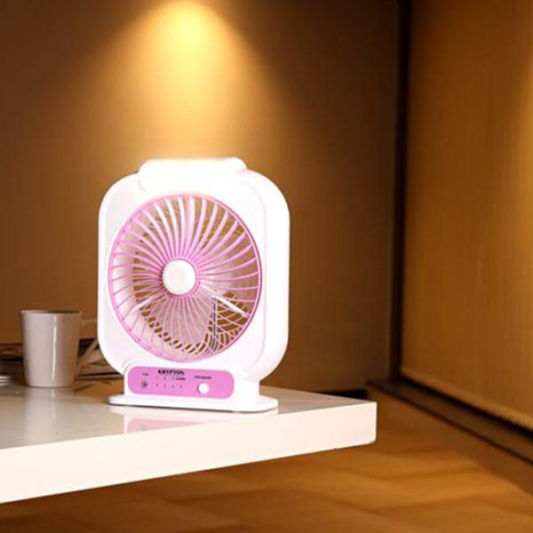 Krypton KNF222 Rechargeable Mini Table Fan Price in Sri Lanka | Toyo.lk