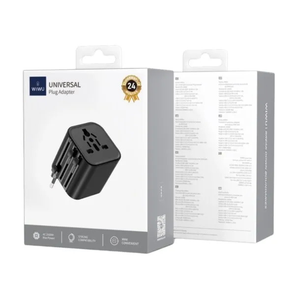 Buy WiWU WI-UA005 2500W Universal Adapter – Multi-Country Travel ...
